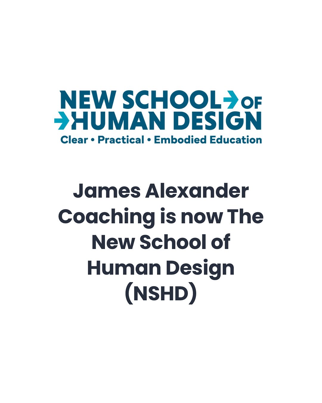 We are excited to announce the New School of Human Design — a ...